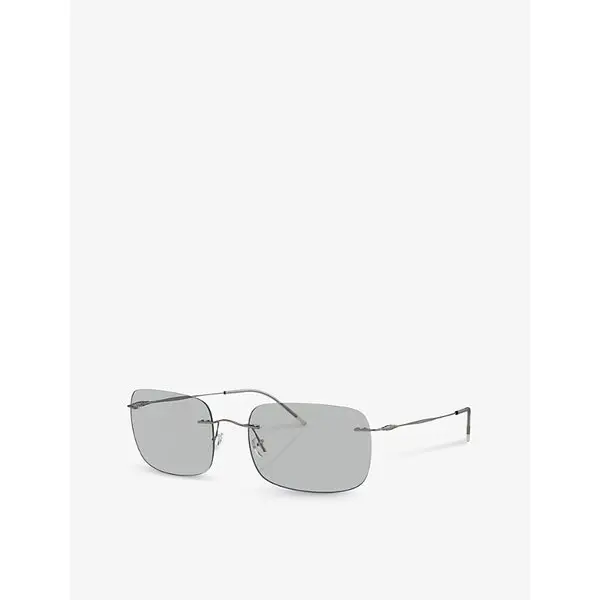 Giorgio Armani Ar1512m Pillow-frame Sunglasses - Grey