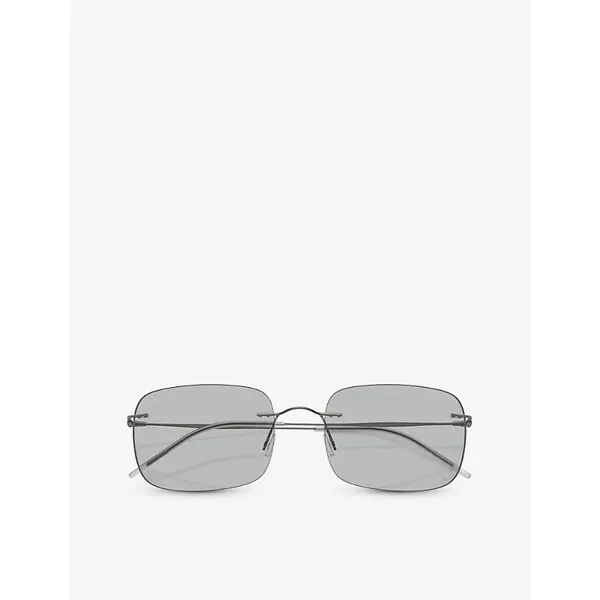 Giorgio Armani Ar1512m Pillow-frame Sunglasses - Grey