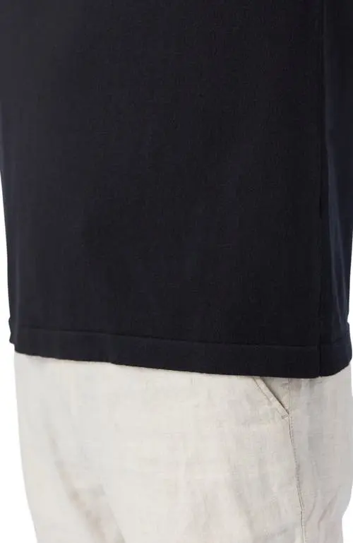 Gobi Cashmere Cotton Silk Cashmere Blend Crewneck Sweater - Black