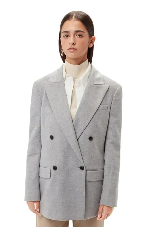 GOBI MONGOLIAN CASHMERE Double-breasted Cashmere Blazer