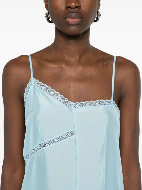 MAISON MARGIELA Asymmetric Silk Maxi Dress