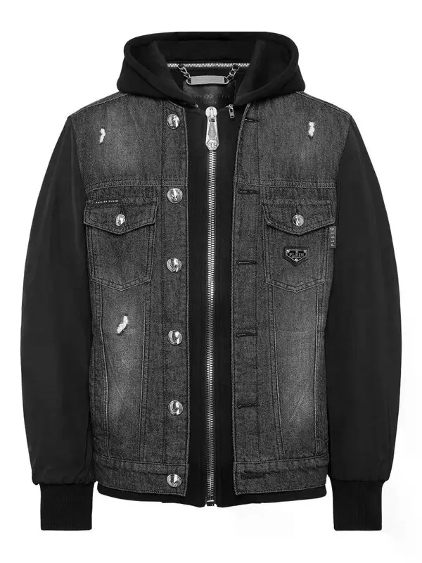 Buy Philipp Plein Denim Jacket - Black At 65% Off | Editorialist