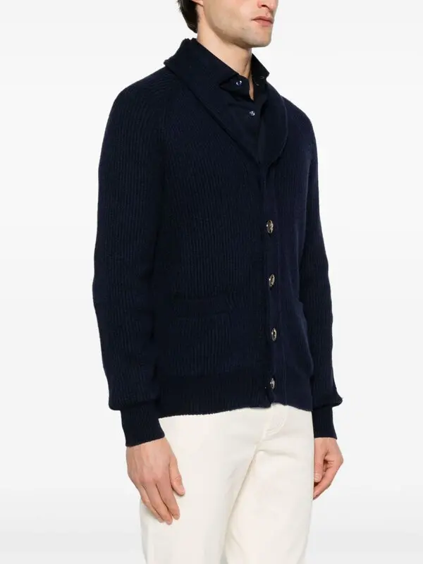 Brunello Cucinelli Cotton Cardigan - Blue