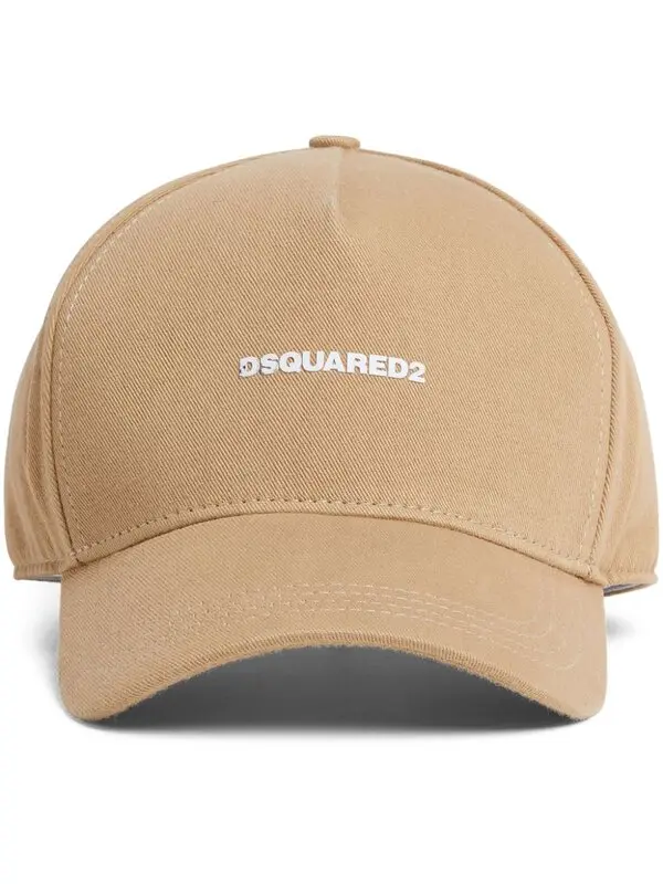 Dsquared2 Logo Applique Baseball Cap - Neutrals