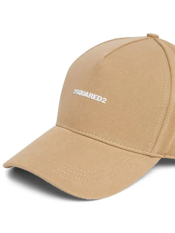 Dsquared2 Logo Applique Baseball Cap - Neutrals