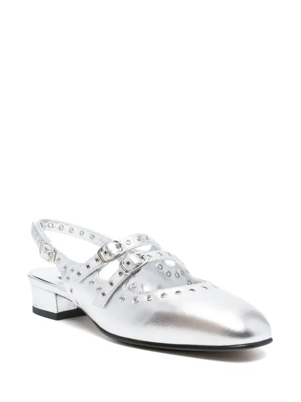 CAREL Queen Ballerinas - Silver