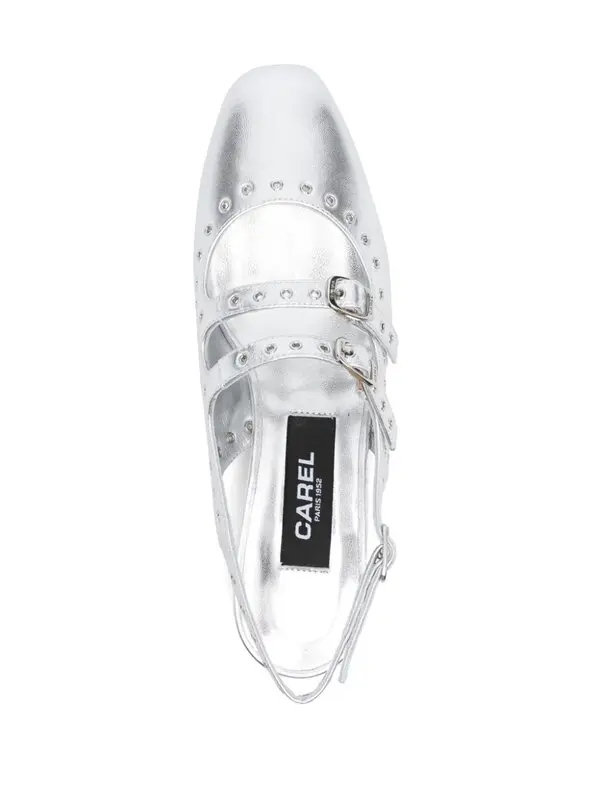CAREL Queen Ballerinas - Silver