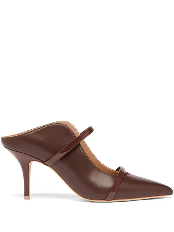 MALONE SOULIERS 70mm Maureen Mules - Brown