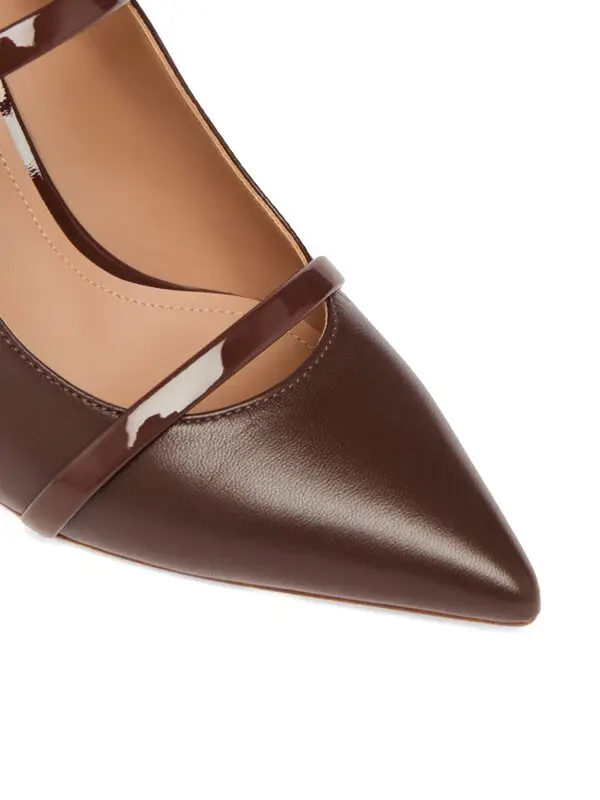 MALONE SOULIERS 70mm Maureen Mules - Brown