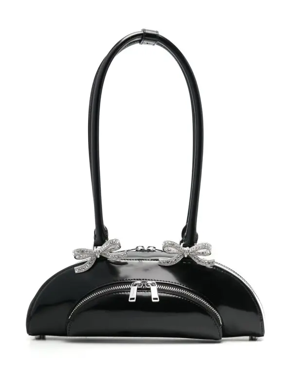 Self-Portrait Curved Shoulder Bag In Black - 44% Off | Editorialist