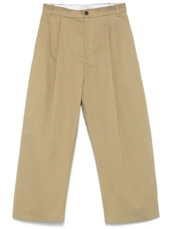 Studio Nicholson Pleated Wide-leg Trousers - Neutrals