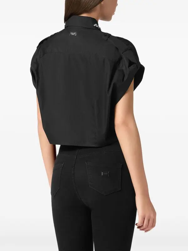 Philipp Plein Voulant Cropped Shirt