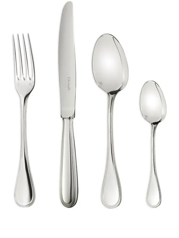 Christofle Perles 24-piece Flatware Set - Silver