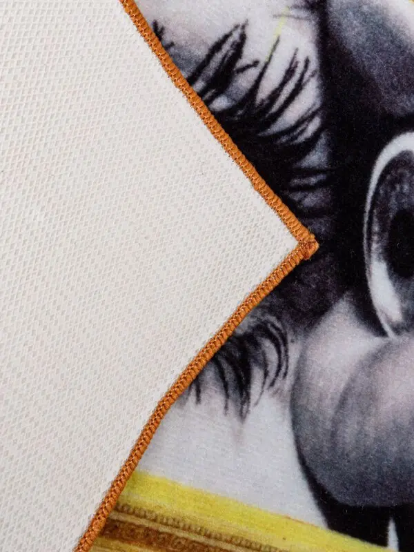 SELETTI Eye And Mouth Mat - Grey