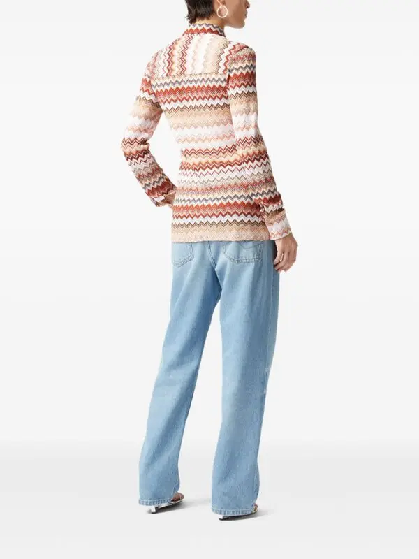 Missoni Zigzag-pattern Lamé Shirt