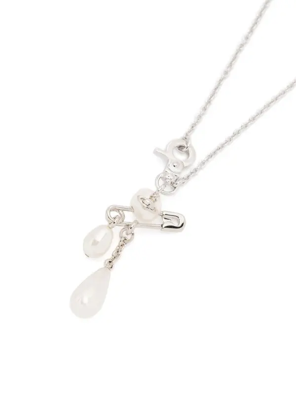 VIVIENNE WESTWOOD Small Claude Necklace - Silver