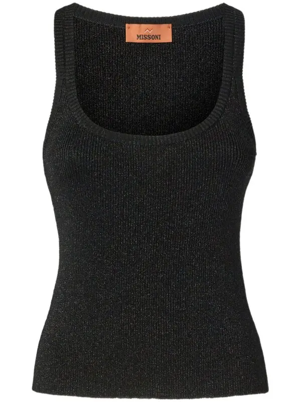 Missoni Lurex Tank Top - Black