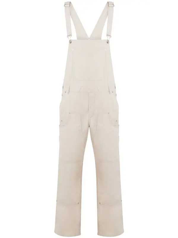 Moschino Logo-patch Jumpsuit - Neutrals