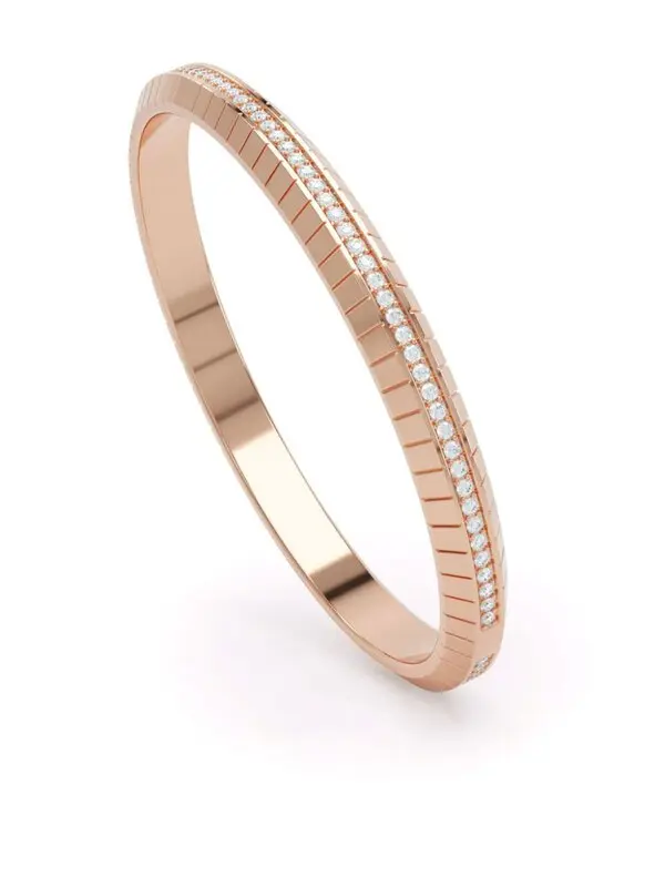 LOEV 18k Rose Gold Eternity Diamond Bracelet - Pink
