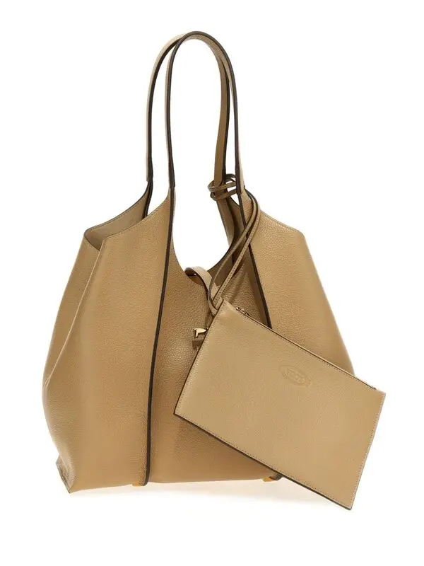TOD'S T Timeless Small Tote Bag - Neutrals