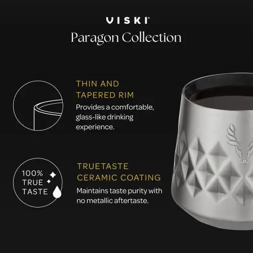VISKI Paragon Stainless Steel Whiskey Taster - Platinum