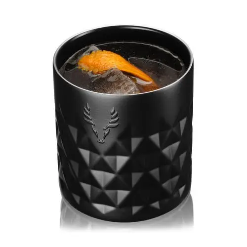 VISKI Paragon Stainless Steel Rocks Tumbler - Obsidian