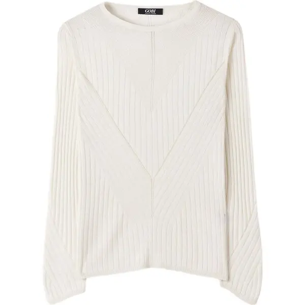 Gobi Cashmere Rib-knit Silk Cashmere Sweater