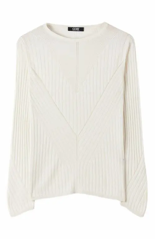Gobi Cashmere Rib-knit Silk Cashmere Sweater