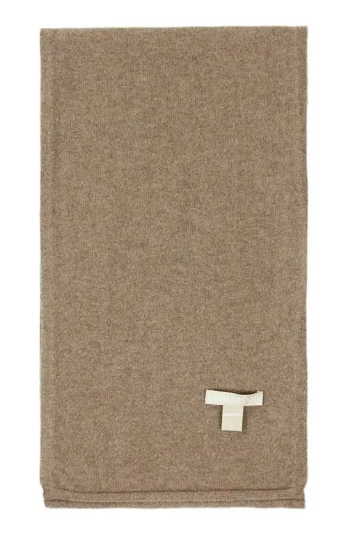 Gobi Cashmere Cashmere Jersey Knit Scarf - Taupe
