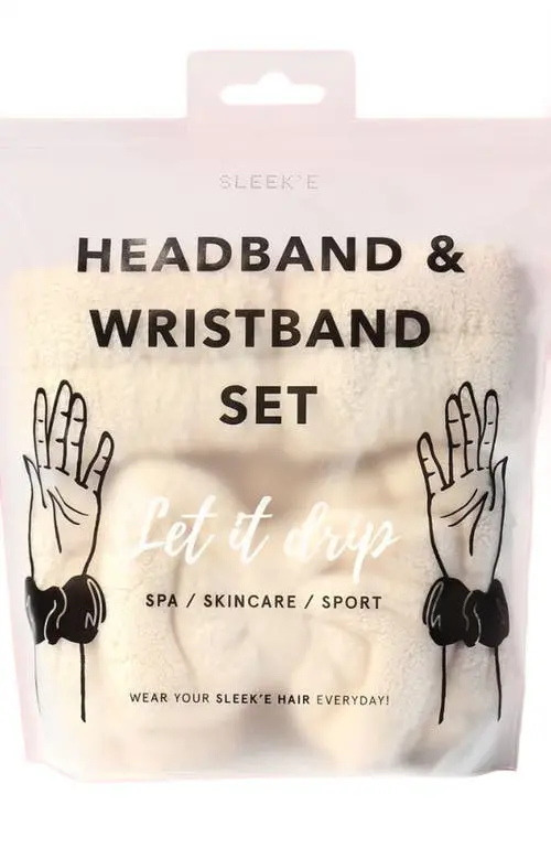 SLEEKE  Let It Drip Headband And Wristband Set - Mint