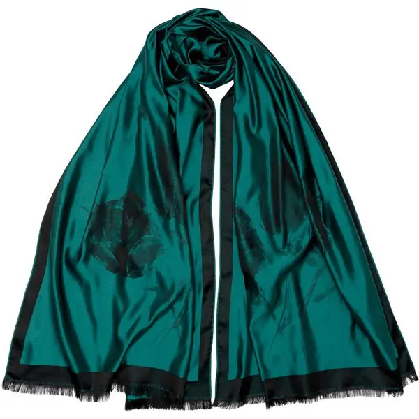 ELIZABETTA Fortunasilk Scarf/shawl For - Emerald Green