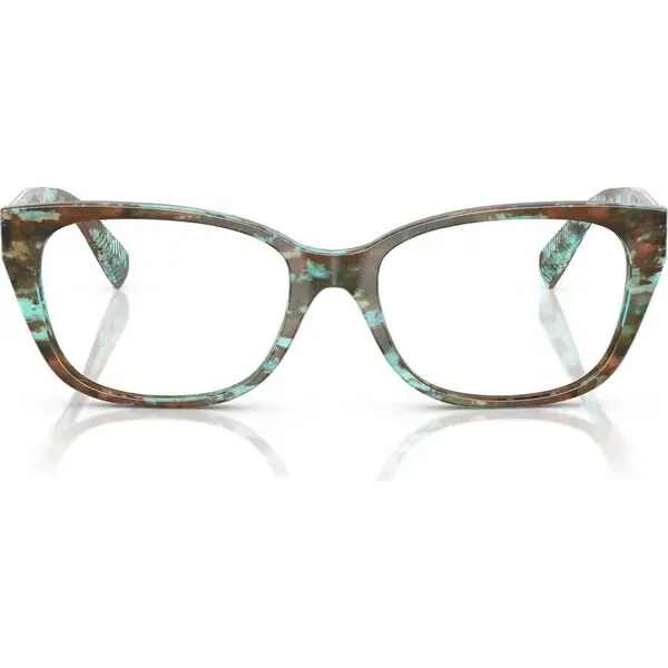 Tiffany & Co. 54mm Pillow Eyeglasses - Blue Havana
