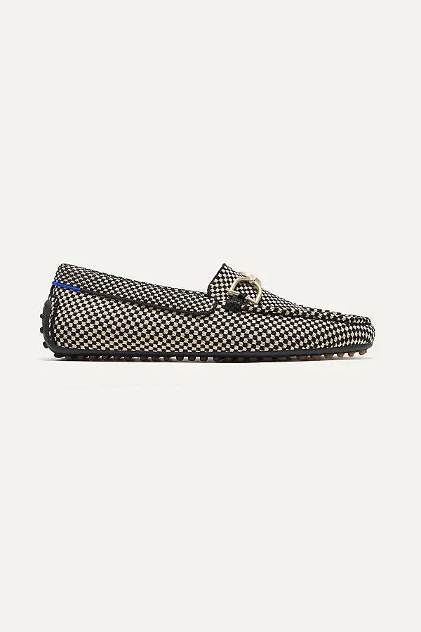 Rothy's The Double Bit Driver Flats - Black Pattern
