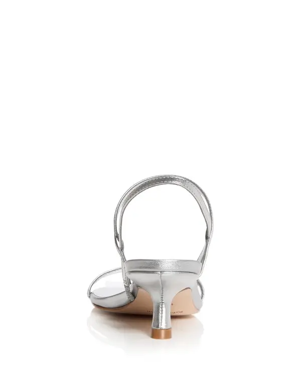 REFORMATION Serenity Bare Sandals - Silver