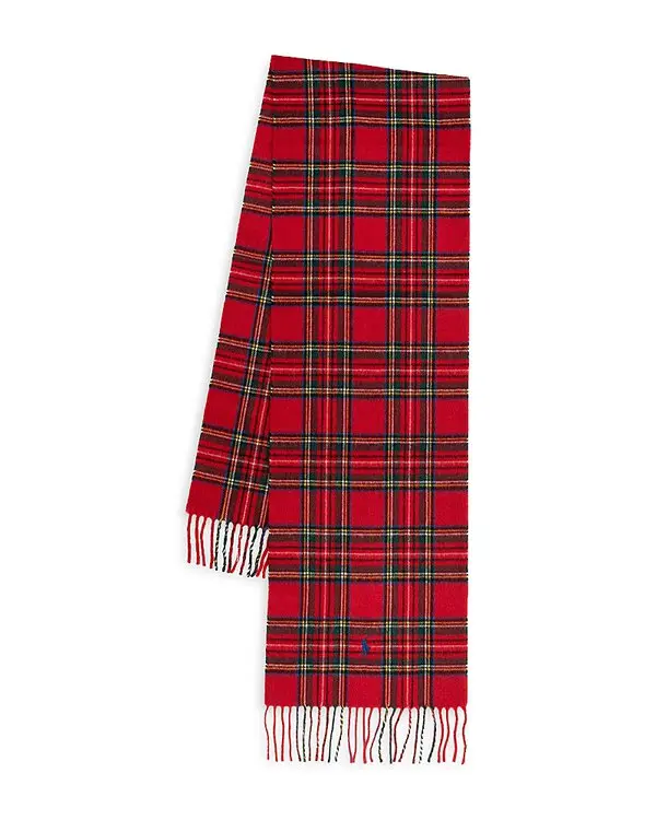 Polo Ralph Lauren Classic Cashmere Tartan Scarf - Royal Stew