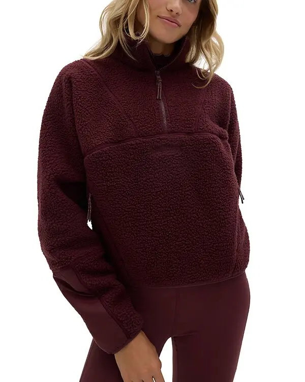 HALFDAYS Pieper Fleece Sweatshirt - Glazed Cherry