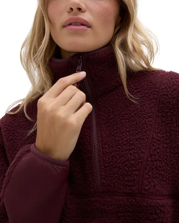 HALFDAYS Pieper Fleece Sweatshirt - Glazed Cherry