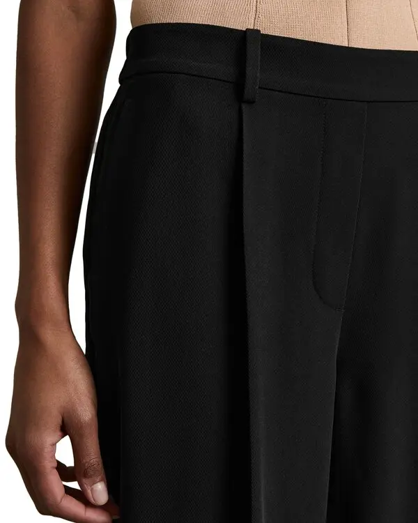 REISS Eden Wide-leg Trousers - Black
