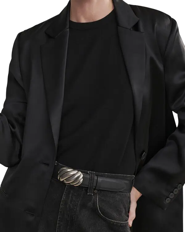 Jenni Kayne Jules Belt - Black/silver