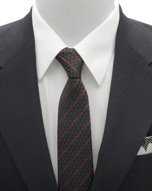 CUFFLINKS, INC. Darth Vader Lightsaber Striped Tie - Black
