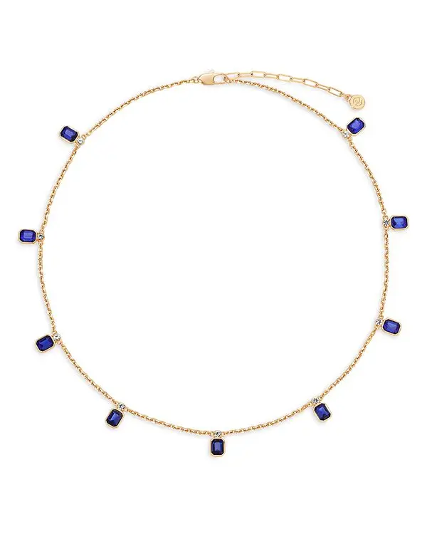 Ettika Stone Charm Necklace - Gold/blue