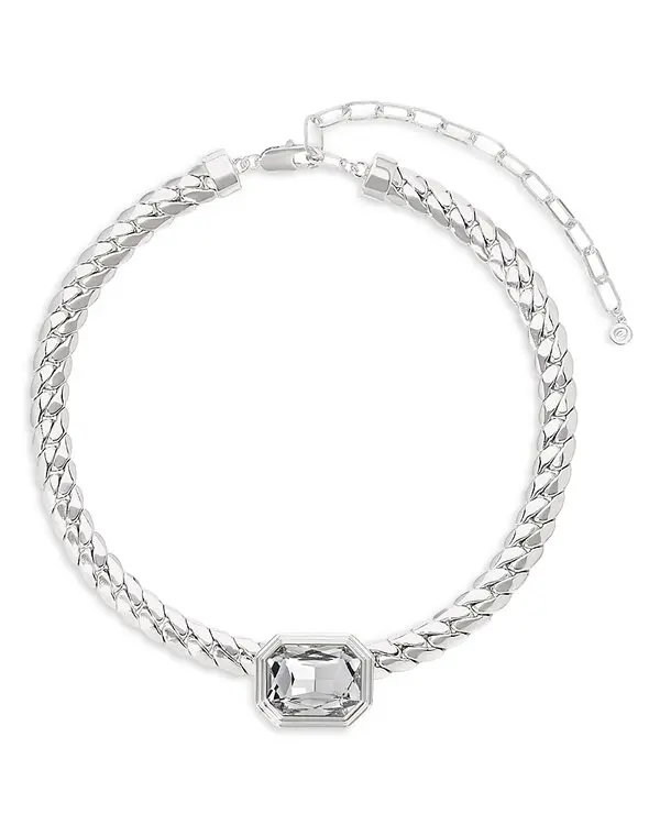 Ettika Stone Statement Necklace - Silver