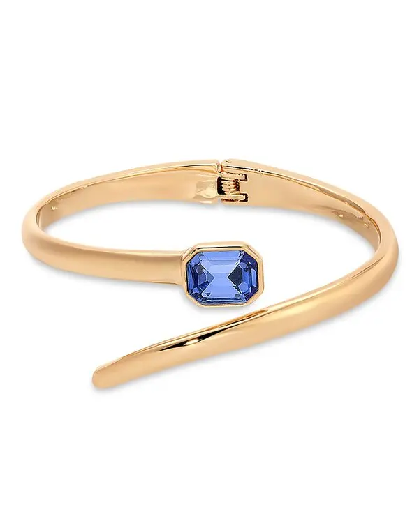 Ettika Color Stone Cuff Bracelet - Gold/blue