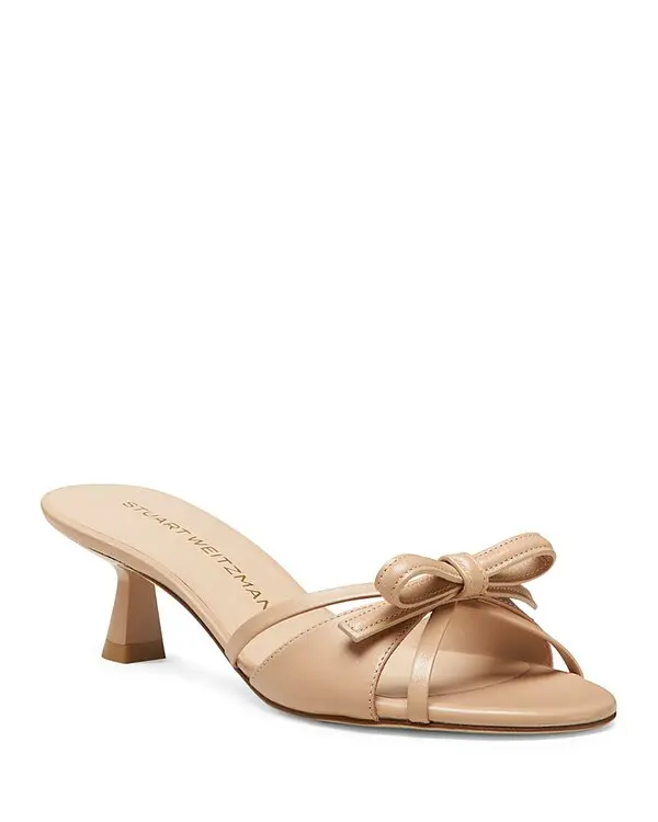 STUART WEITZMAN Felicity Bow Slide Sandals