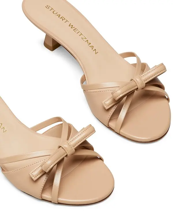 STUART WEITZMAN Felicity Bow Slide Sandals