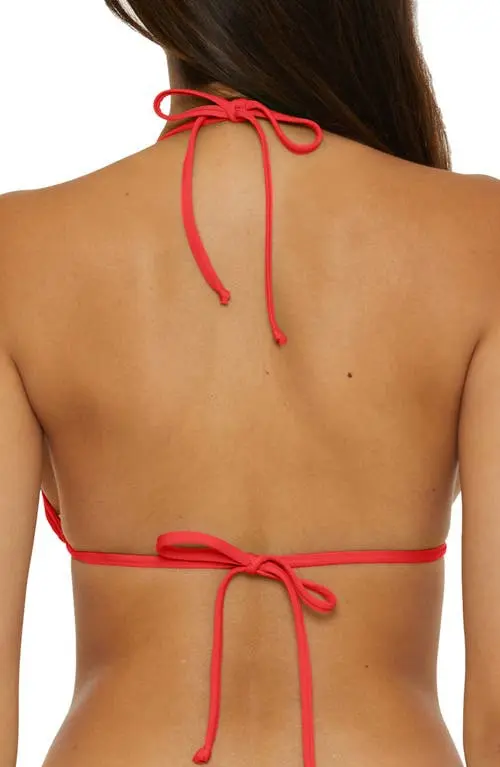 BECCA By Rebecca Virtue Color Code Triangle Bikini Top - Fire