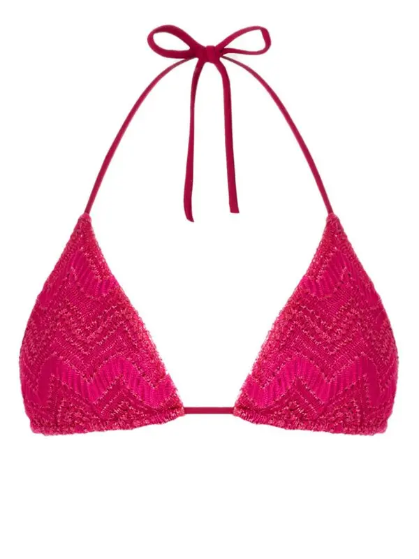 Missoni Zigzag Knit Bikini Set - Purple