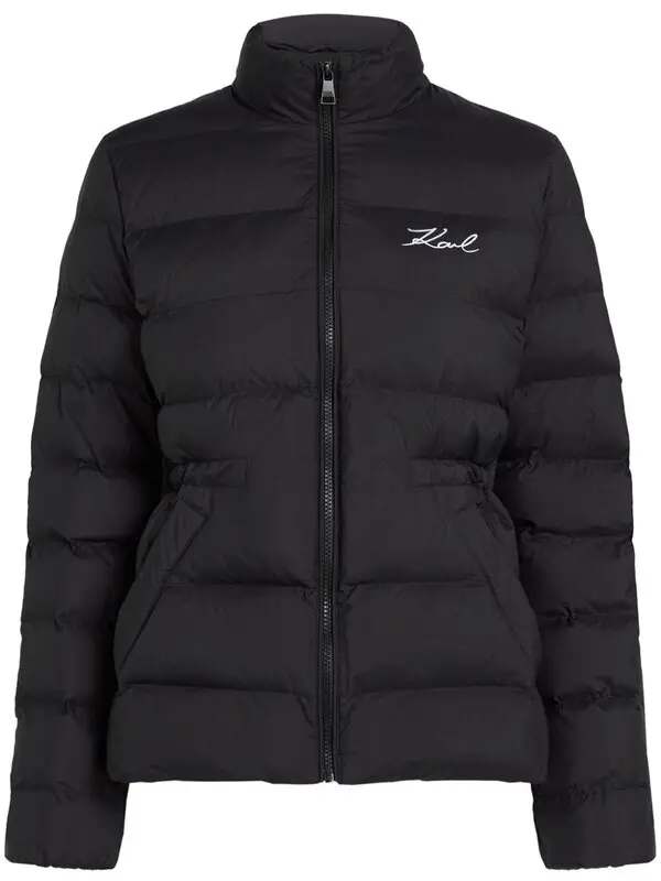 Karl Lagerfeld K/signature Puffer Jacket - Black