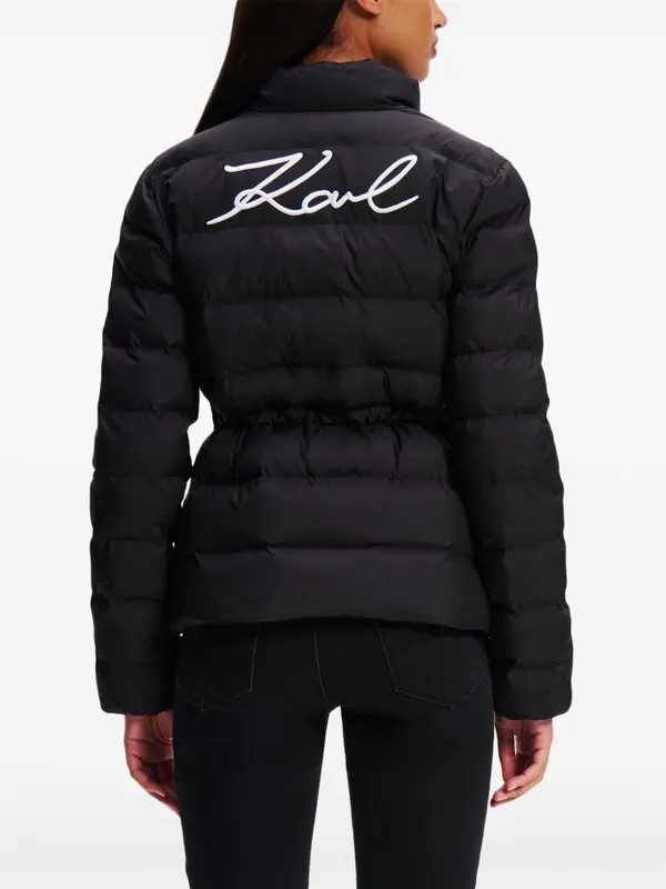 Karl Lagerfeld K/signature Puffer Jacket - Black
