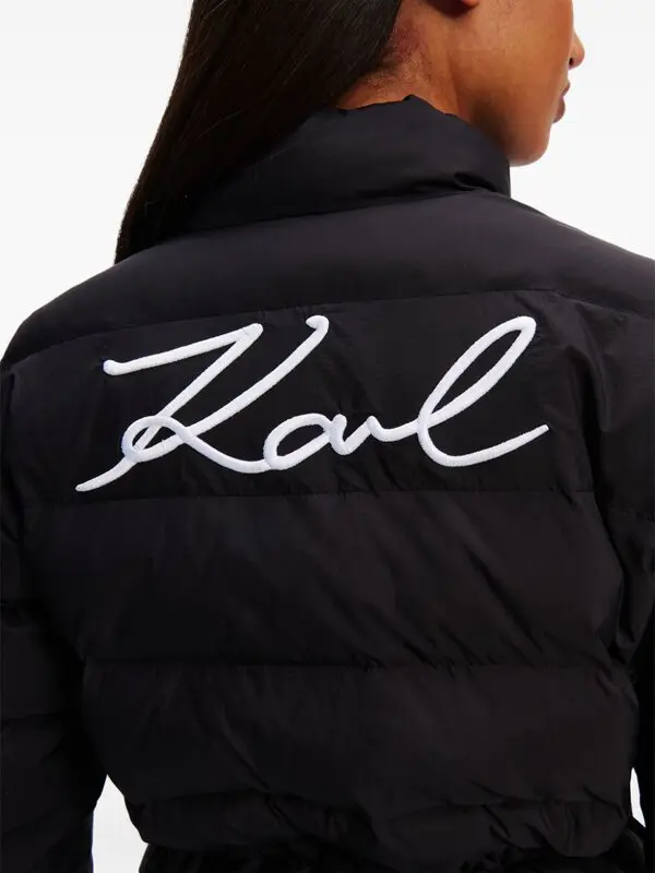 Karl Lagerfeld K/signature Puffer Jacket - Black